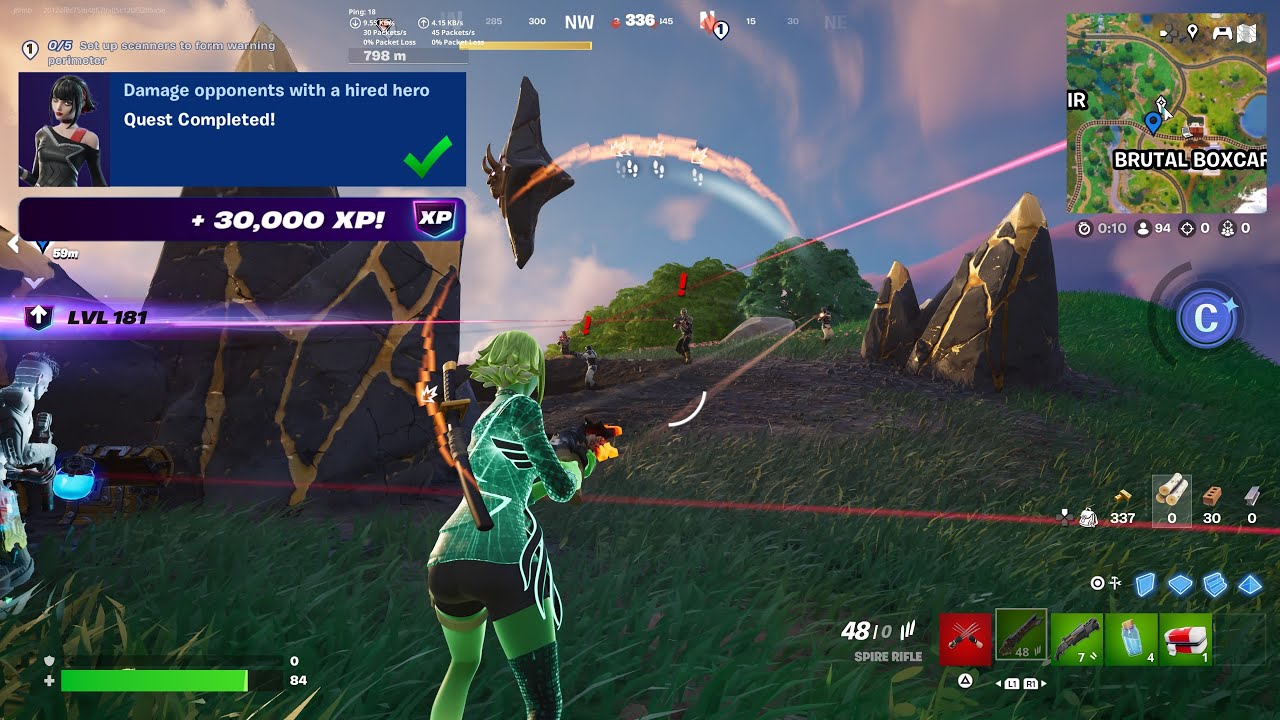 Fortnite - Damage Opponents With A Hired Hero (Story Quests) - YouTube