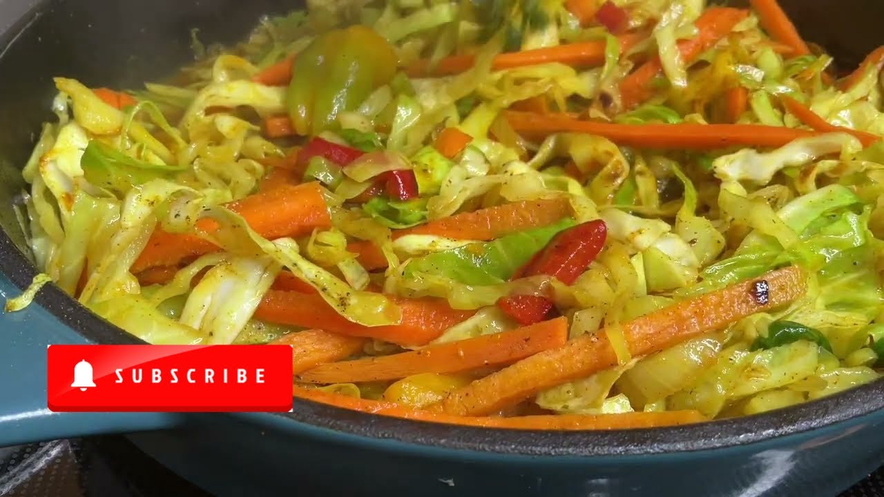 Steam Cabbage Recipe Jamaican Style|| Steamed Cabbage - YouTube