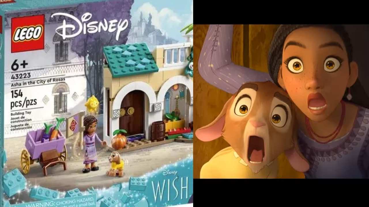 Disney Wish Lego Set Asha in The City of Rosas Speed Build - YouTube