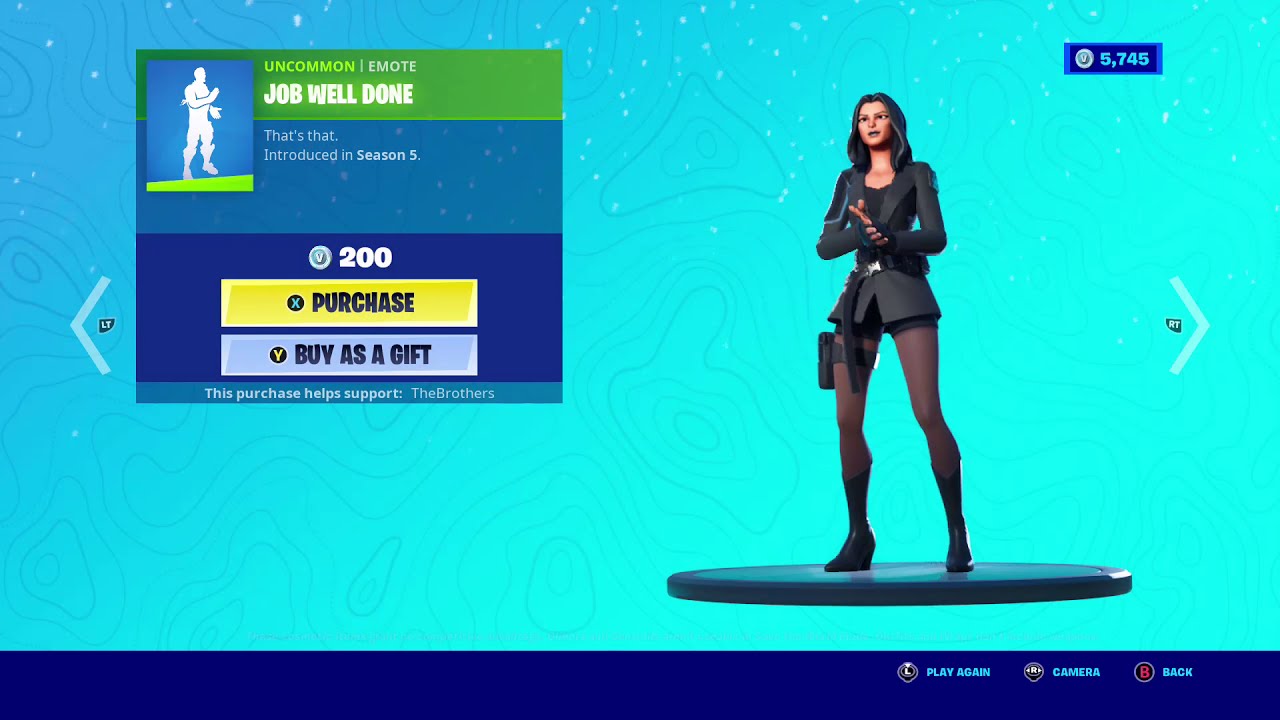 *RARE* JOB WELL DONE EMOTE BACK IN FORTNITE! (TOXIC) - YouTube