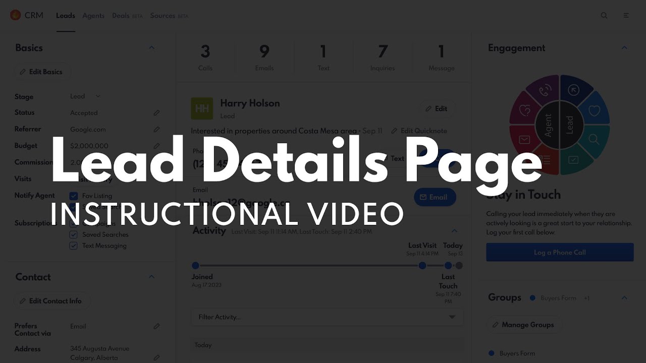 REW CRM Lead Details Page | Instructional Video - YouTube
