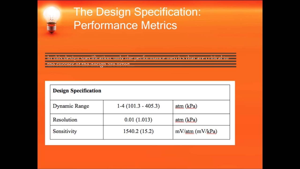 Basic Engineering Design (Creating the Design Specification as part of ...