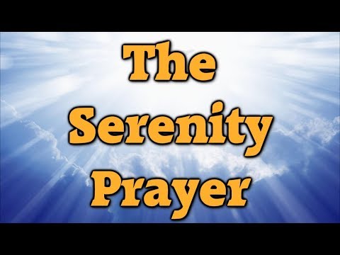 The Serenity Prayer