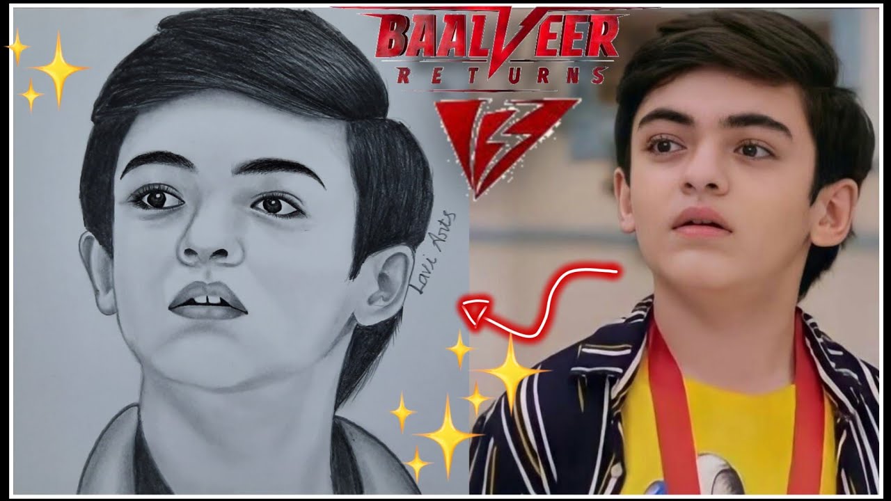 Baalveer Drawing || How To Draw Baalveer @Vansh.Sayani Lavi Arts - YouTube