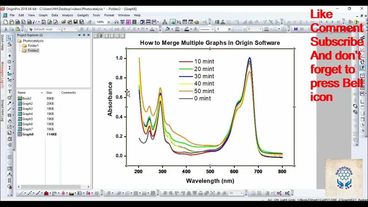 How to Merge Multiple Graphs in Origin Software - YouTube