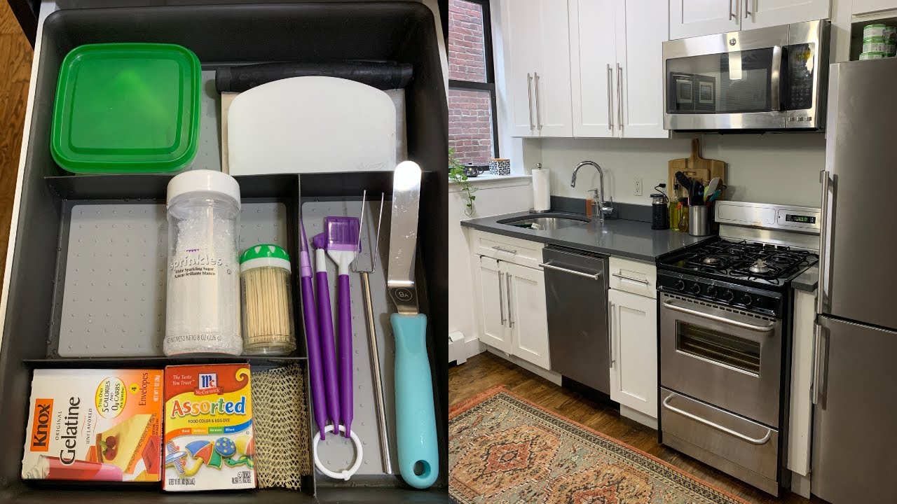 TOUR MY BAKING SUPPLIES | baking essentials + small kitchen ...