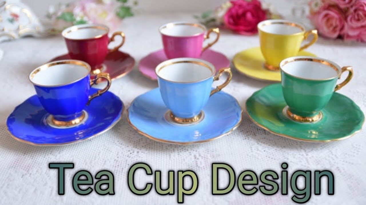 Tea Cup Design🥰🥰 Pirch Piali🥰 Beautiful Design🥰🥰 - YouTube
