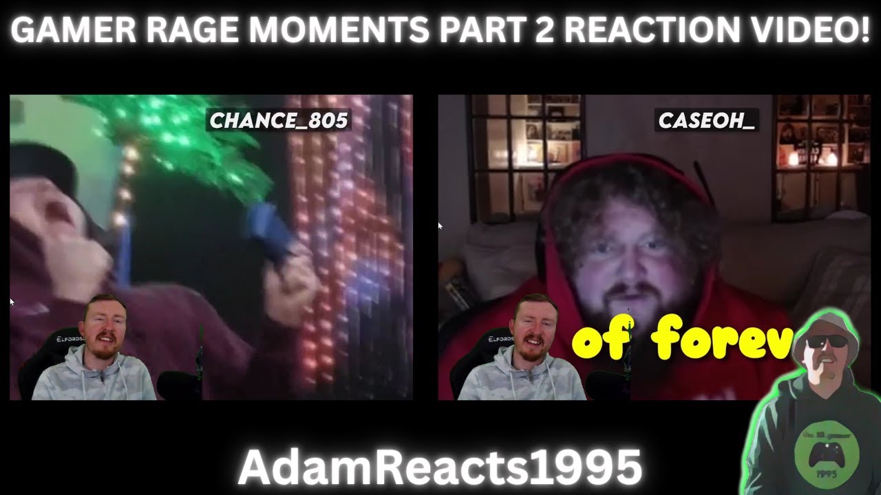 GAMER RAGE moments part 2 reaction video sometimes the RAGE takes over ...