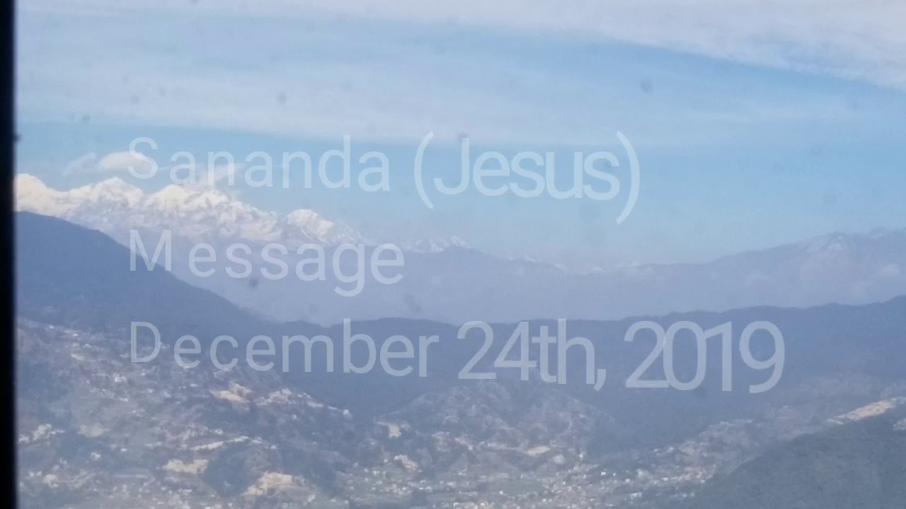 Sananda (Jesus) Message December 24, 2019 - YouTube