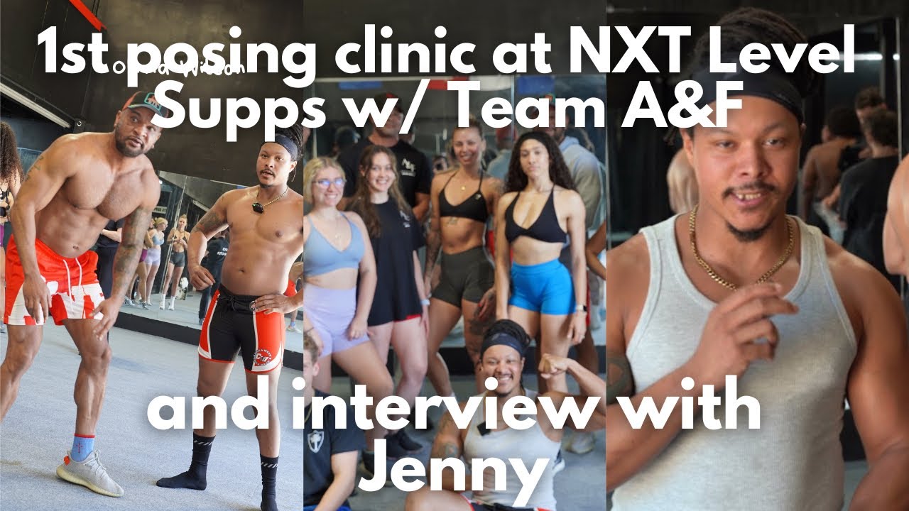 1st posing clinic at Nxt Level supps and Interview with Jenny from Glacier bodies - YouTube