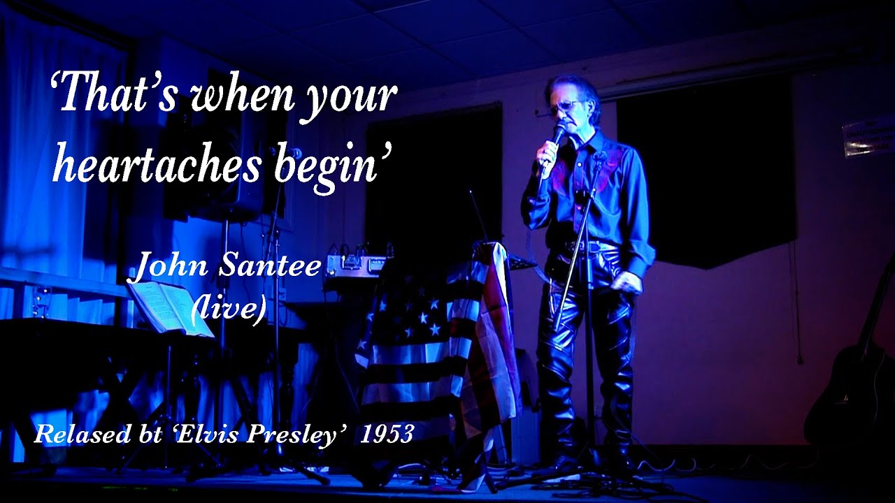 'That when your heartaches begin' John Santee live July 14th 2024 - YouTube