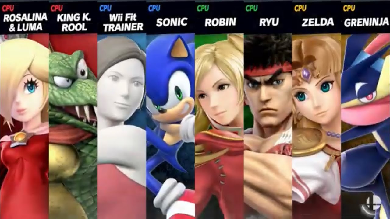 Super Smash Bros. Ultimate - lady in red team battle - YouTube