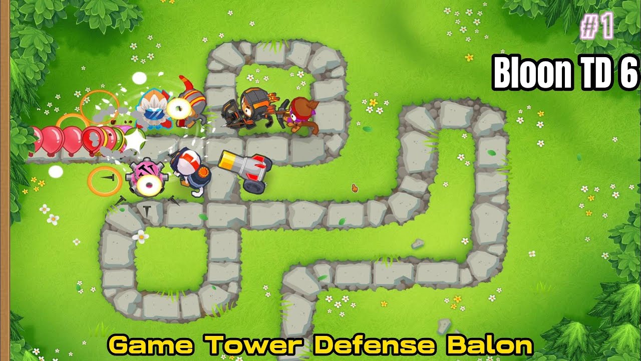Bloon TD 6 Gameplay - Map 1 | Cara Defense Lawan Balon | Part 1 - YouTube