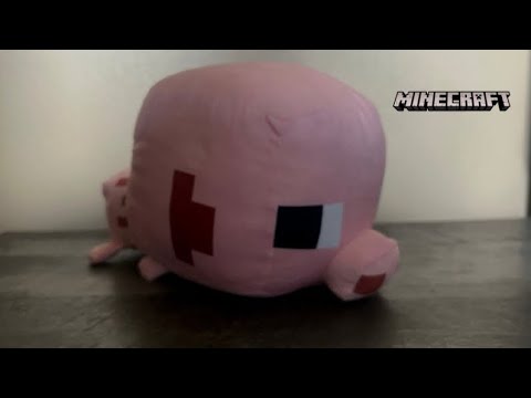 Minecraft Big Head Pig Plush Review - YouTube