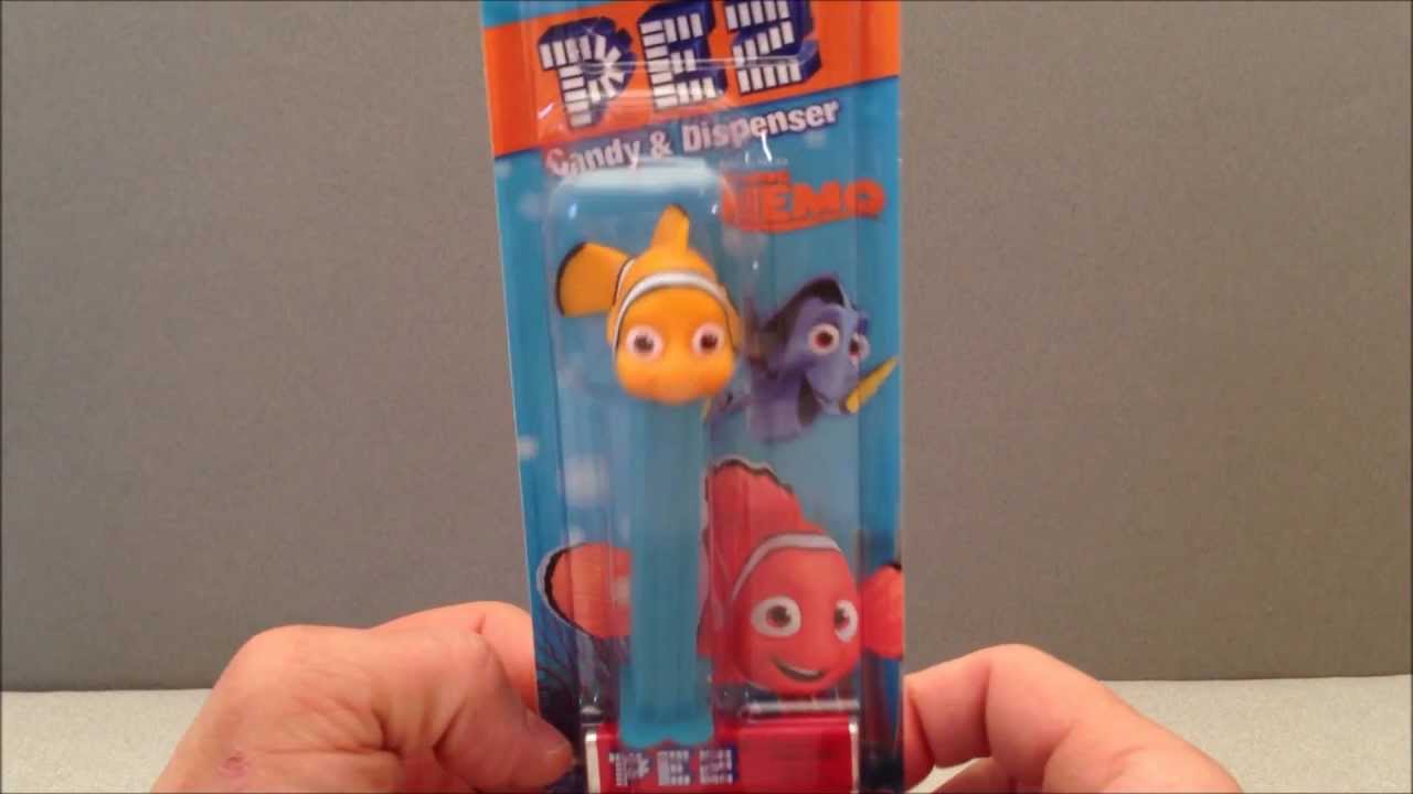 FINDING NEMO DISNEY PIXAR PEZ DISPENSOR CANDY TOY REVIEW - YouTube
