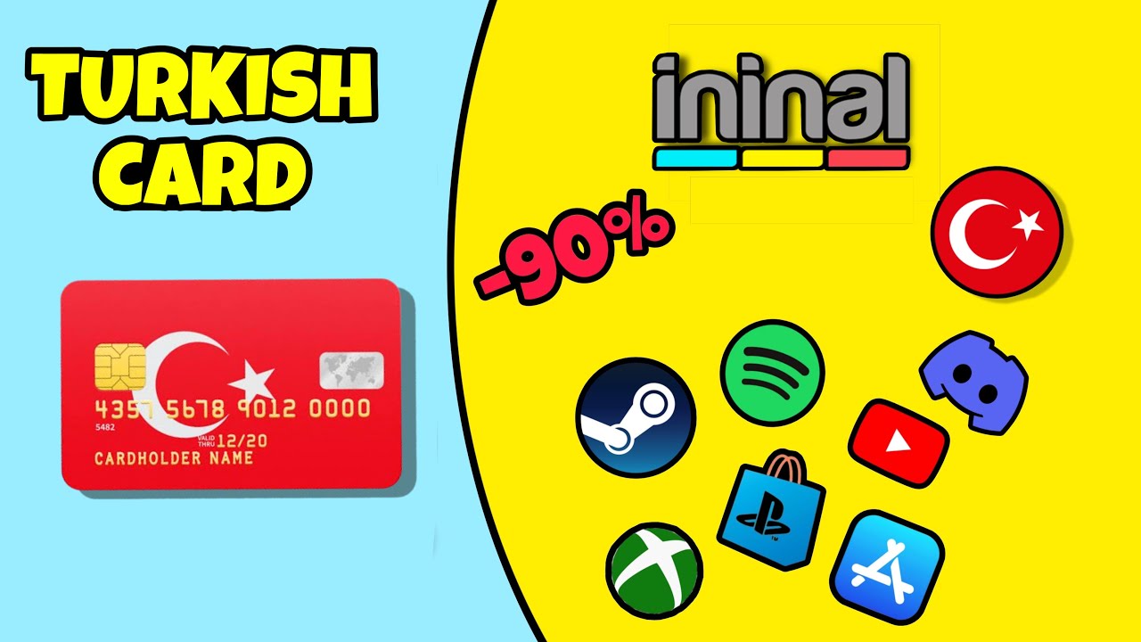 How to Create ininal Turkish Card For Psn, Xbox, Steam, Spotify - YouTube