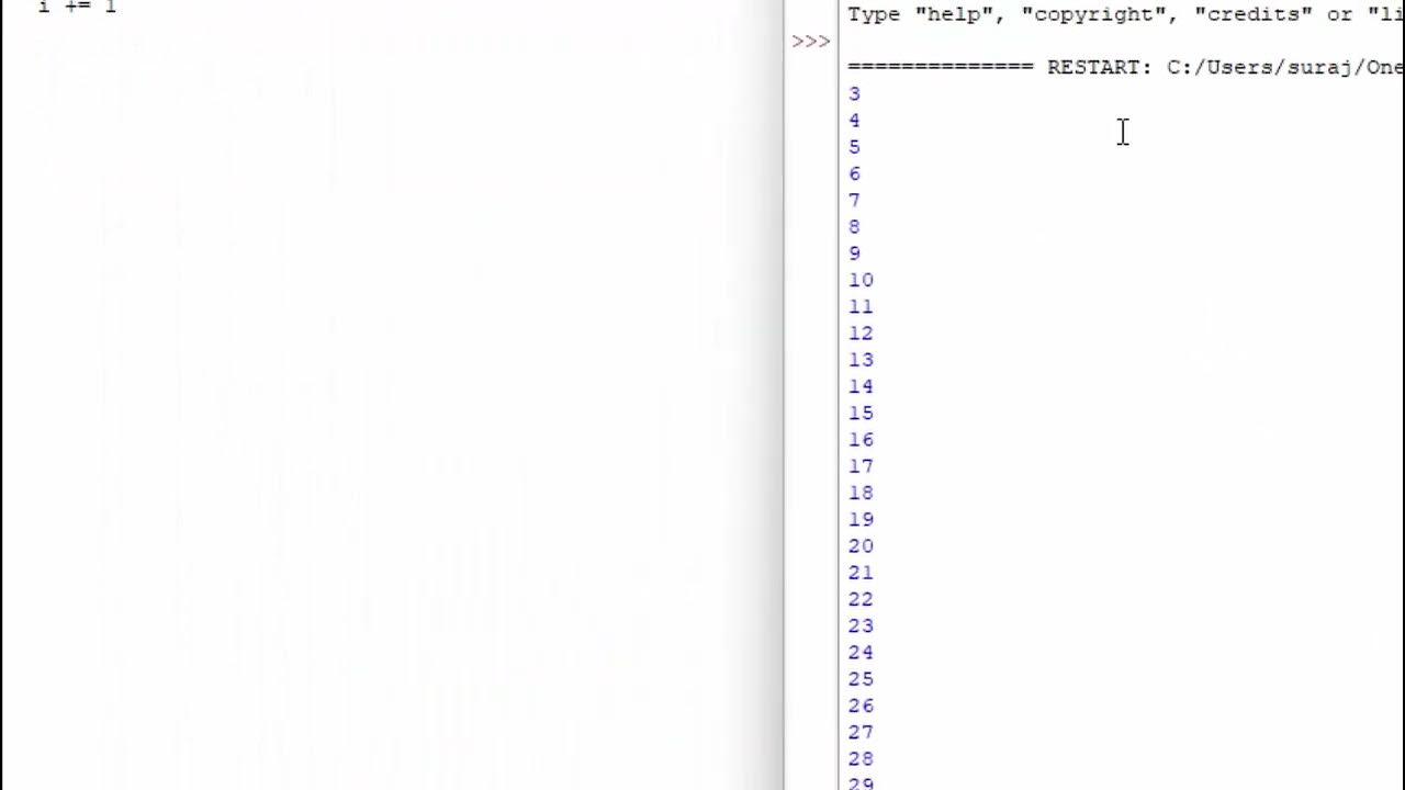 While Loop with increment in Python@COMPUTEREXCELSOLUTION - YouTube