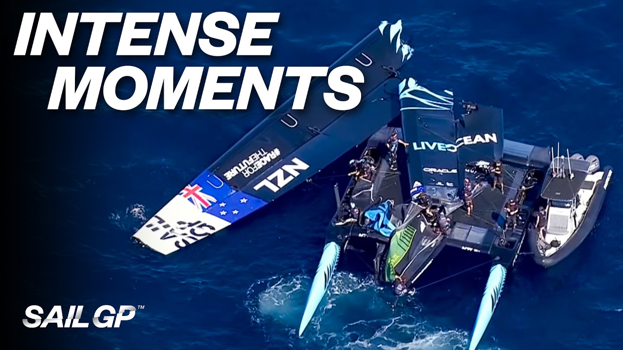 Most INTENSE Moments in SailGP History | Capsizes, Crashes & MORE ...