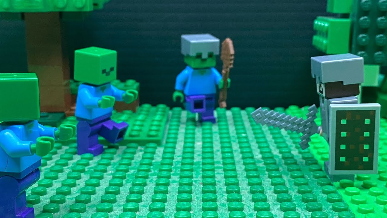 Lego Minecraft (the battle) - YouTube