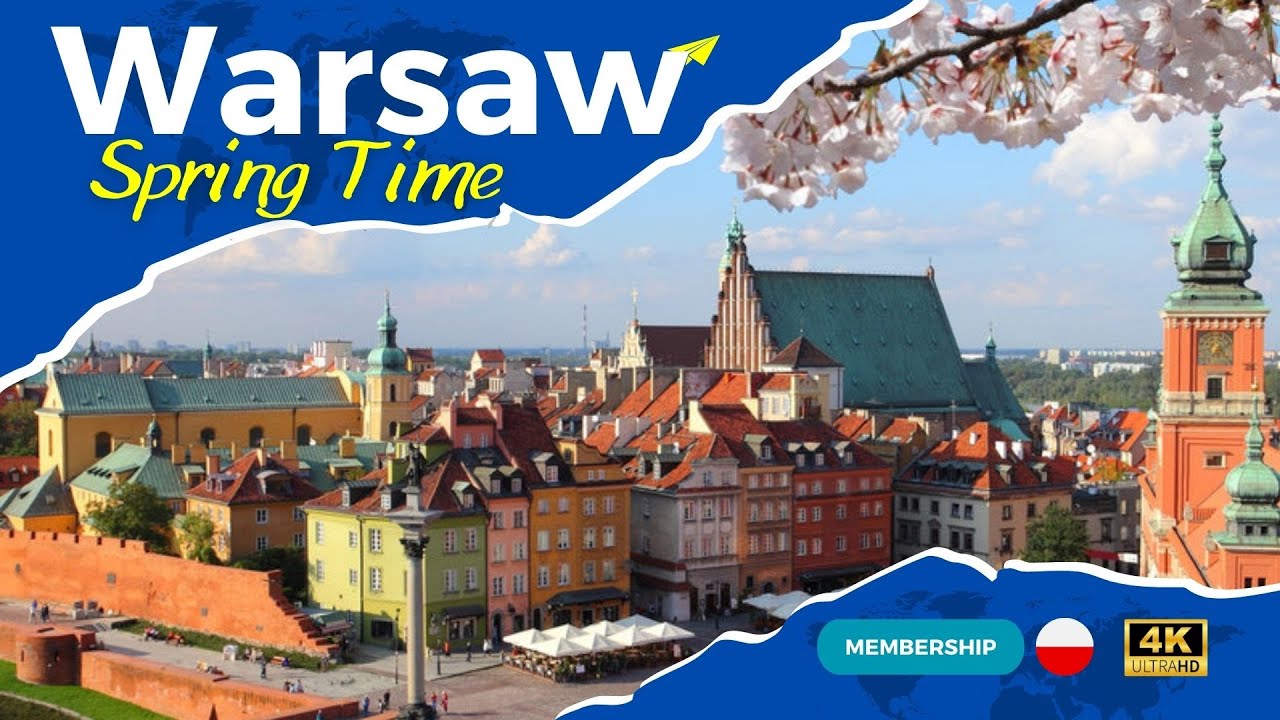 Warsaw, Poland. Walking around the old town in spring time - YouTube