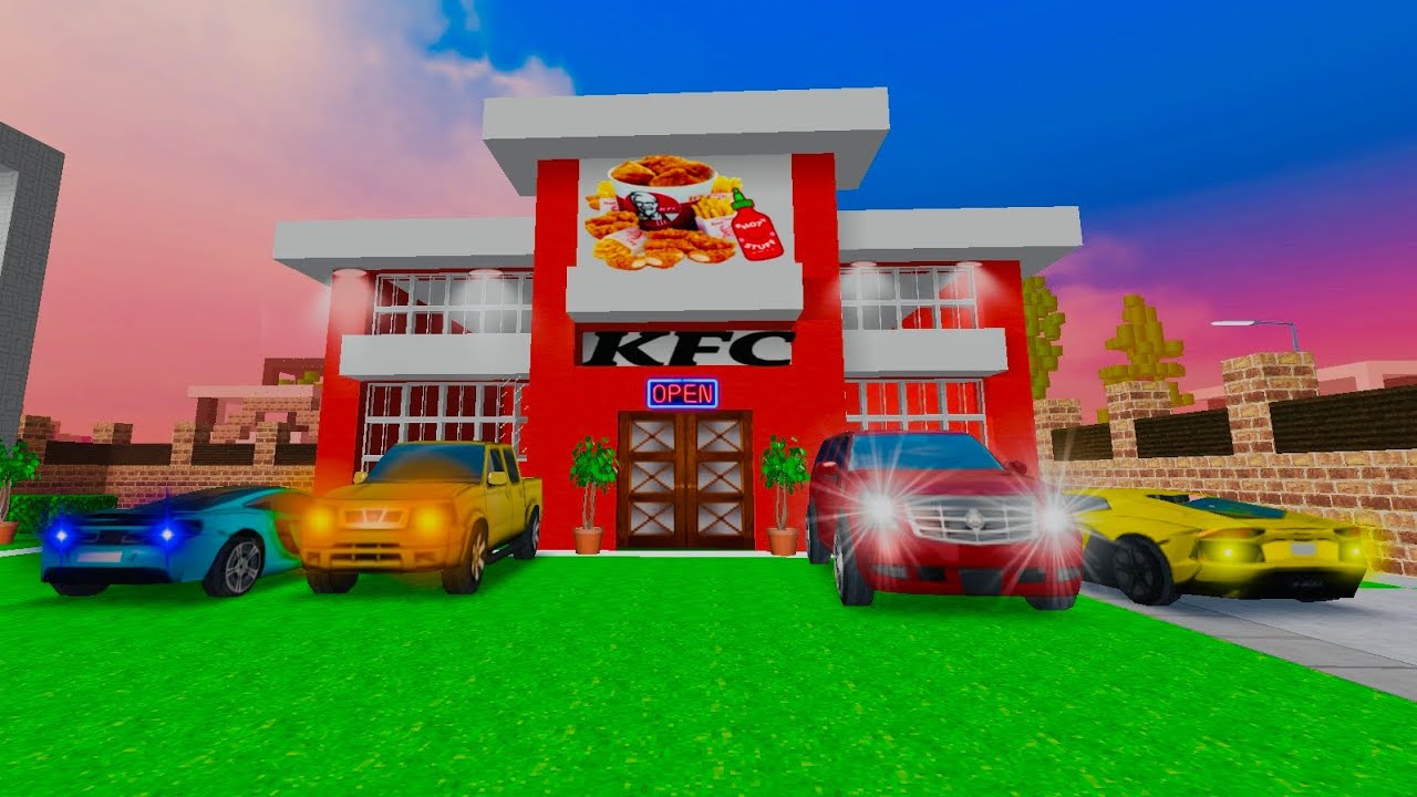 I opening the kfc in partycraft game - YouTube