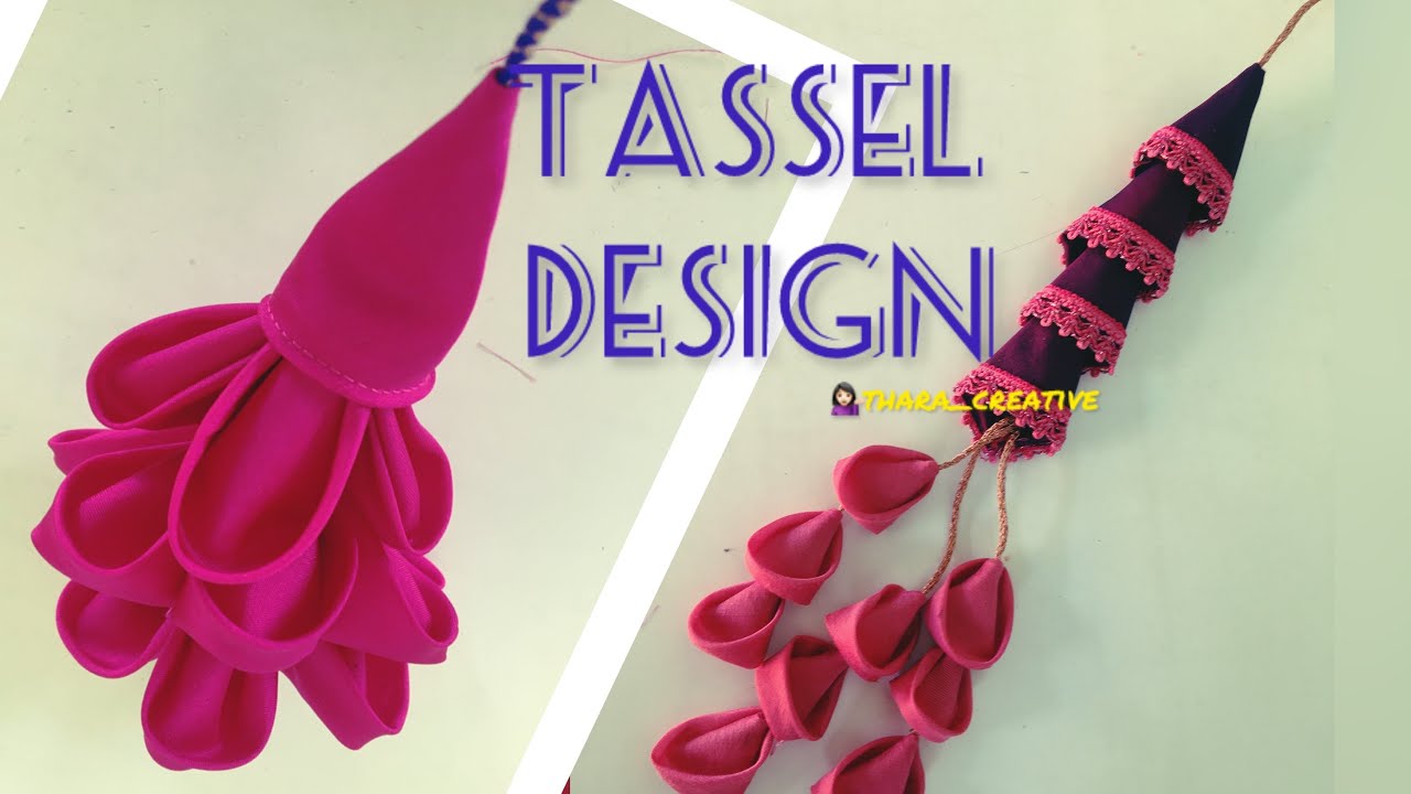 Heavy tassel designs latest tassel ideas ⁠@Thara_Creative # ...