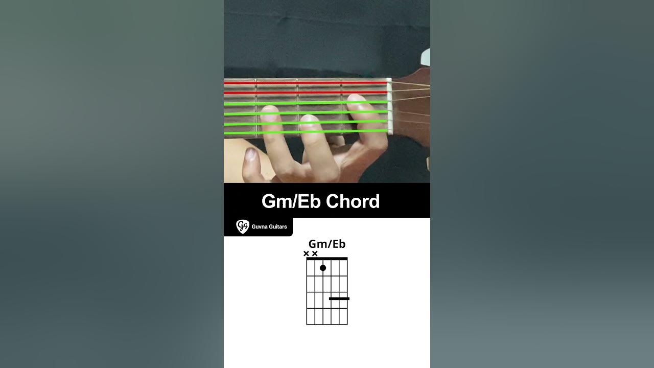 How To Play The Gm/Eb Chord On Guitar - Guvna Guitars - YouTube