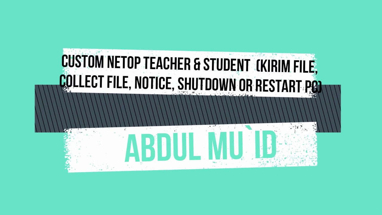 Cara menggunakan Netop Teacher Student atau remote client - YouTube