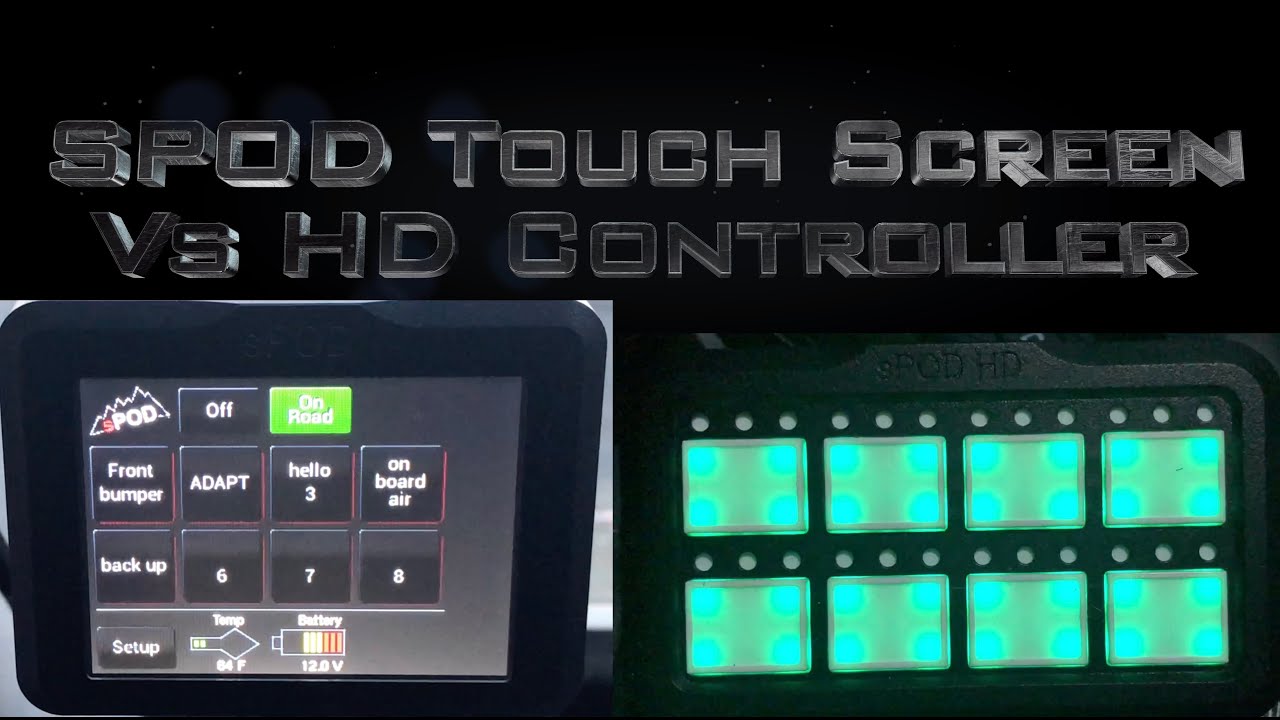 Spod HD Switch Panel VS Touchscreen - YouTube