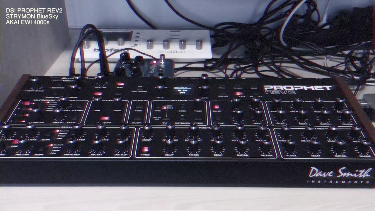 DSI PROPHET REV2 / AKAI EWI - YouTube