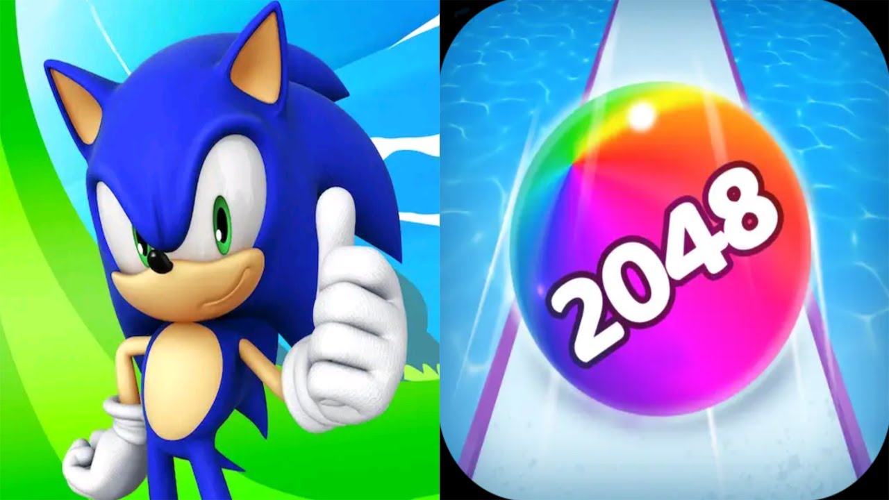 Sonic Dash VS Ball Run-Merge 2048 Gameplay (Android,iOS) - Part 1 - YouTube