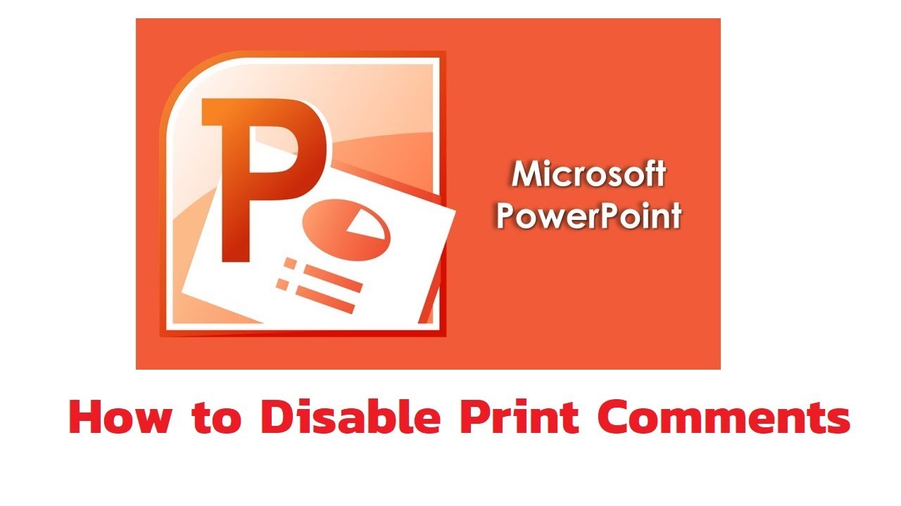 วิธีปริ้น PowerPoint ไม่ให้เอาข้อความคอมเม้นต์ Microsoft PowerPoint How ...