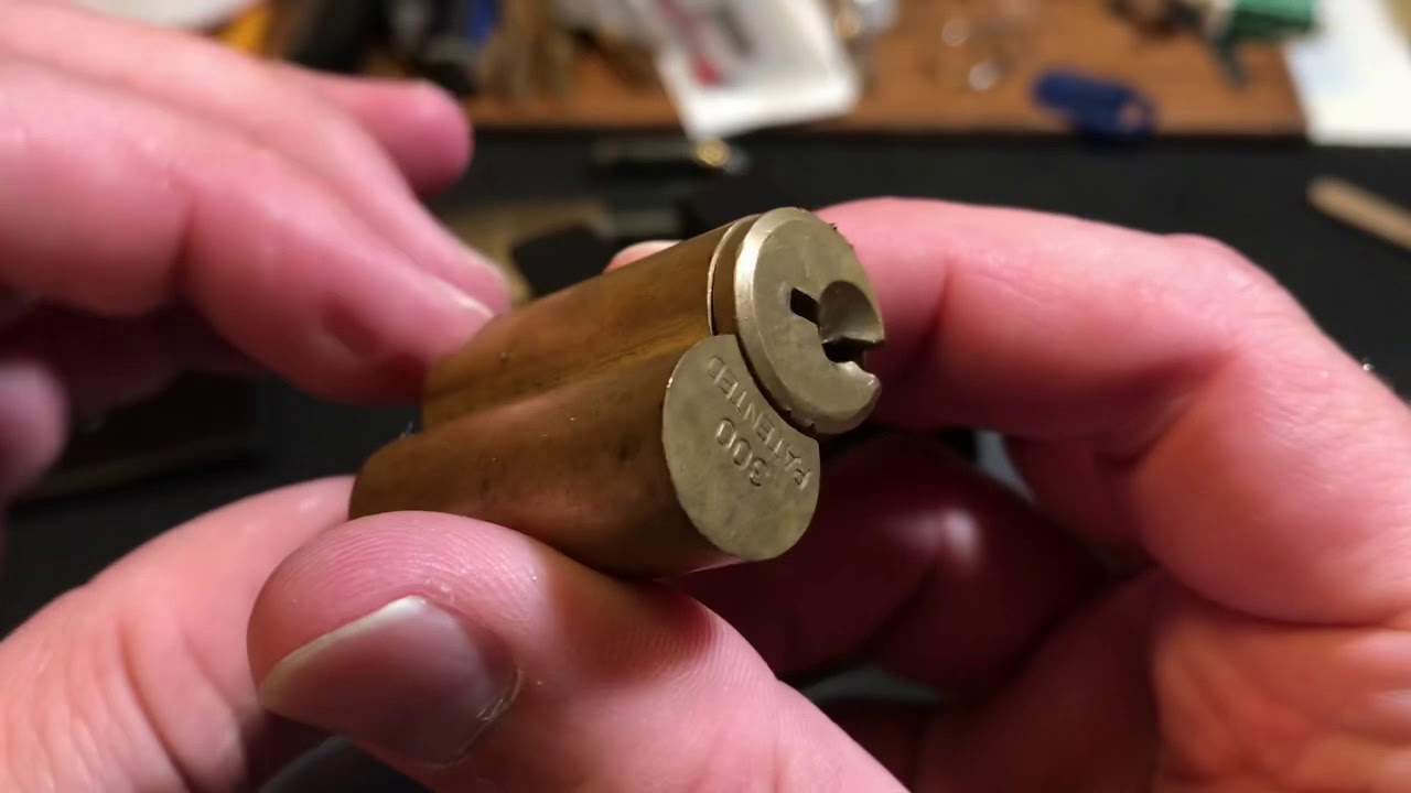 Lock repair of an Abus 83 core - YouTube