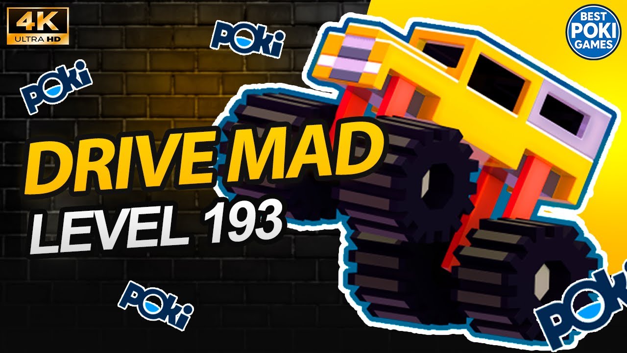 Poki Game — Drive Mad | How to beat level 193 🏆 Finish-Line Tricks ...