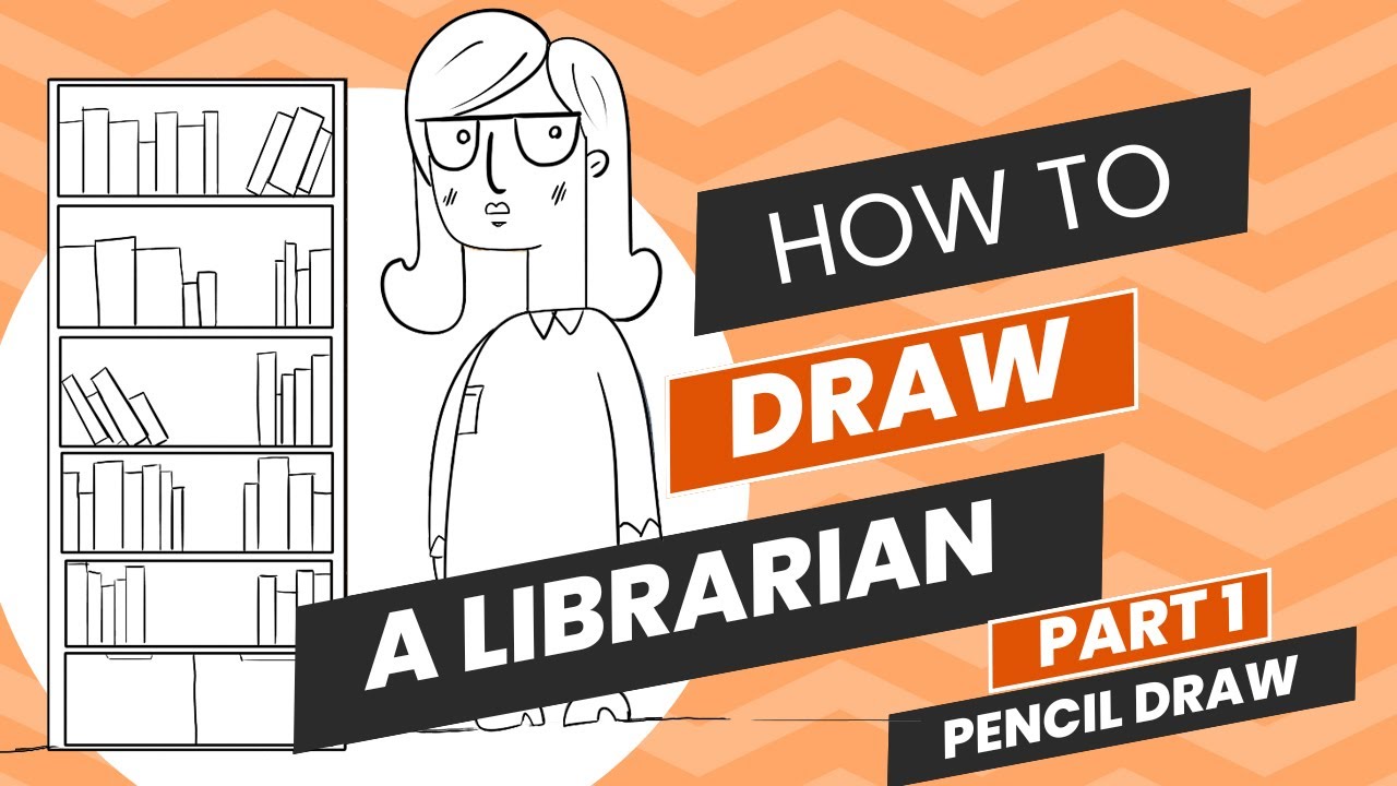 how to draw a librarian|pencil drawing|step by step|easy draw - YouTube