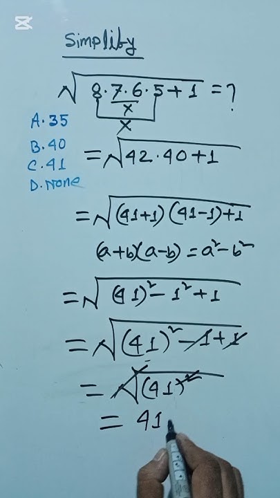 Nice Square Root Problem . - YouTube