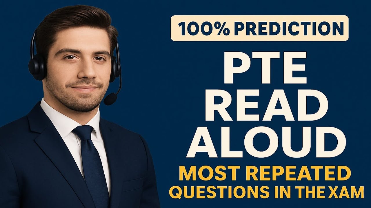🎯PTE Academic & Core Read Aloud | 100% Real Exam Questions | Must Practice for 2025! - YouTube