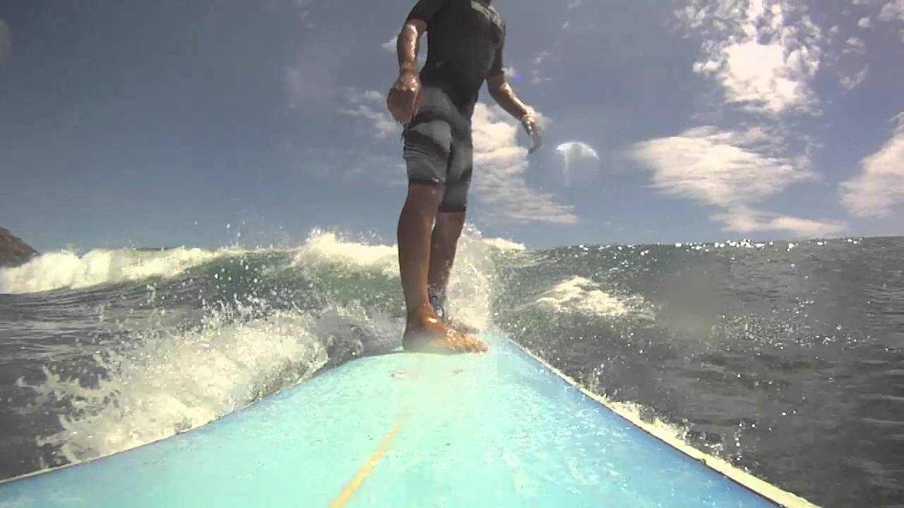 Surfing at Seconds in Hawaii Kai - YouTube