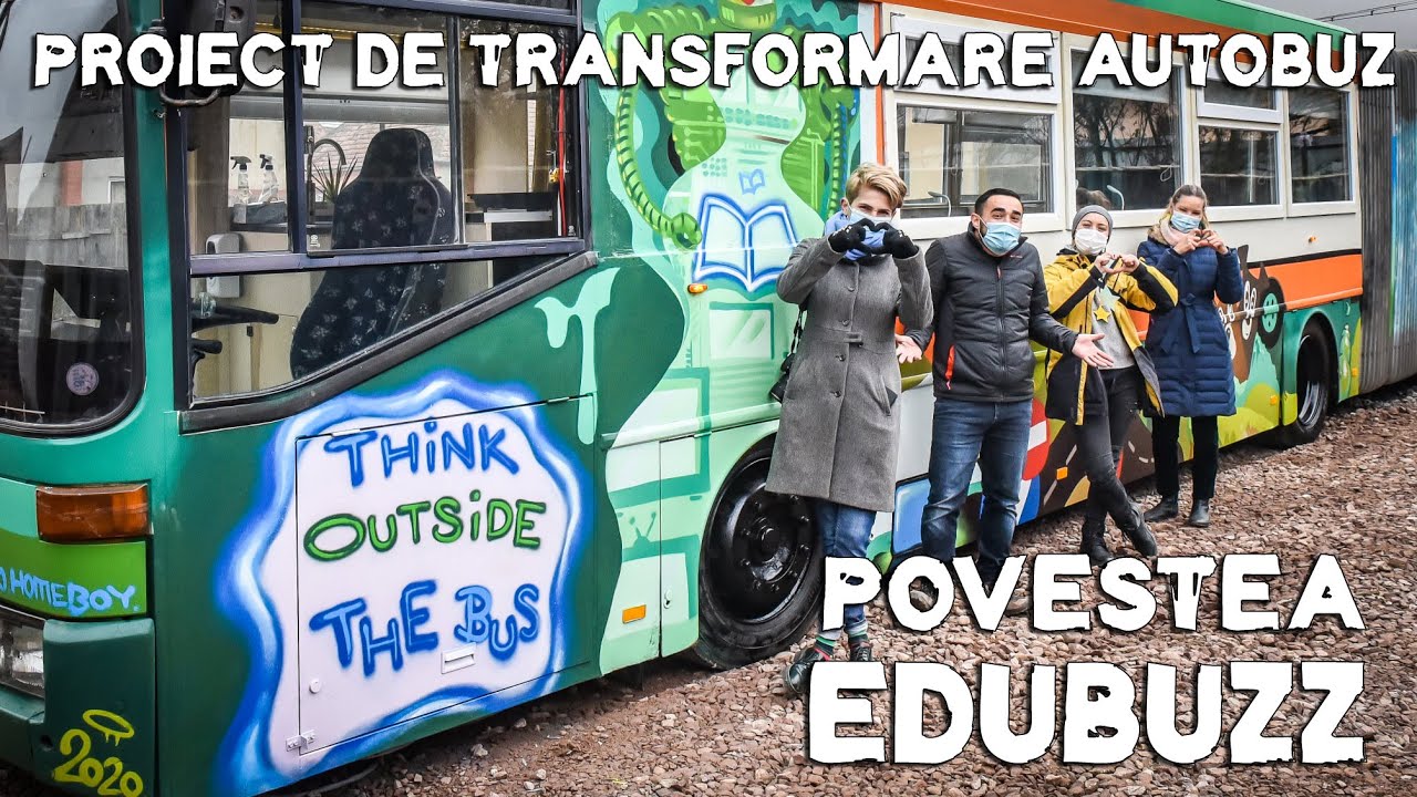 EduBuzz - proiect de transformare a unui autobuz în sala de curs - YouTube