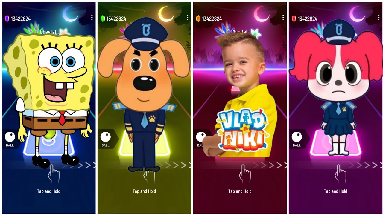 SpongeBob 🆚 Sheriff Labrador 🆚 Vlad and Niki 🆚 Sheriff Labrador Team ...