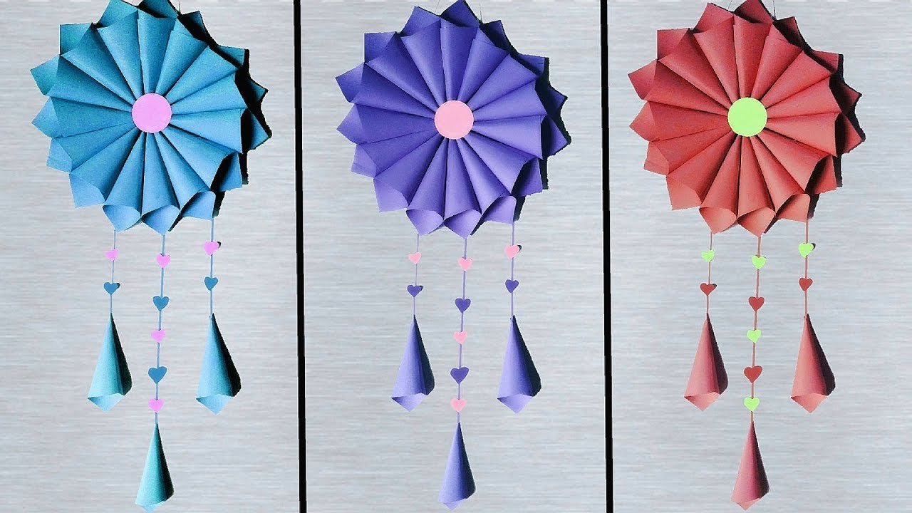 DIY | Best Home Decorating ideas | How To Make Paper Wall Hanging |Easy ...