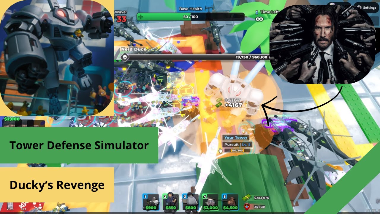 Exterminating And Bribing Ducks | Roblox Tower Defense Simulator - YouTube