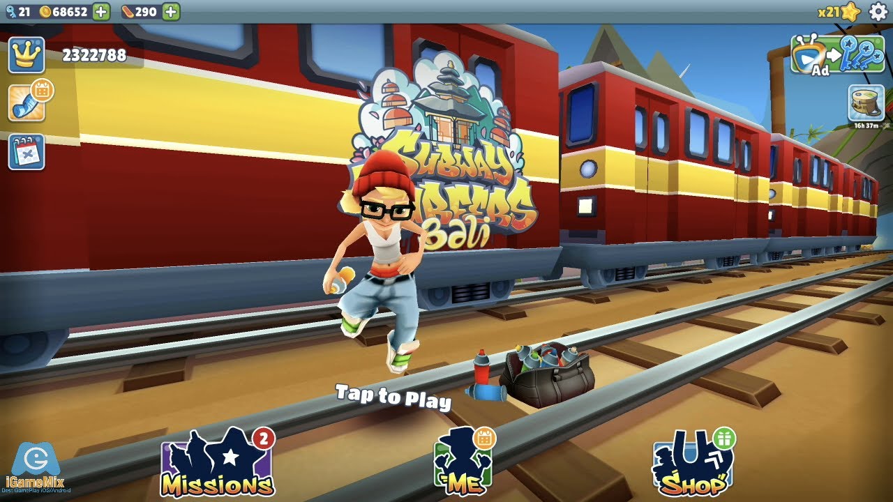 iGameMix🤠TRICKY BALI SEASON HUNT*SUBWAY SURFERS BALI 2020 HD FULLSCREEN ...