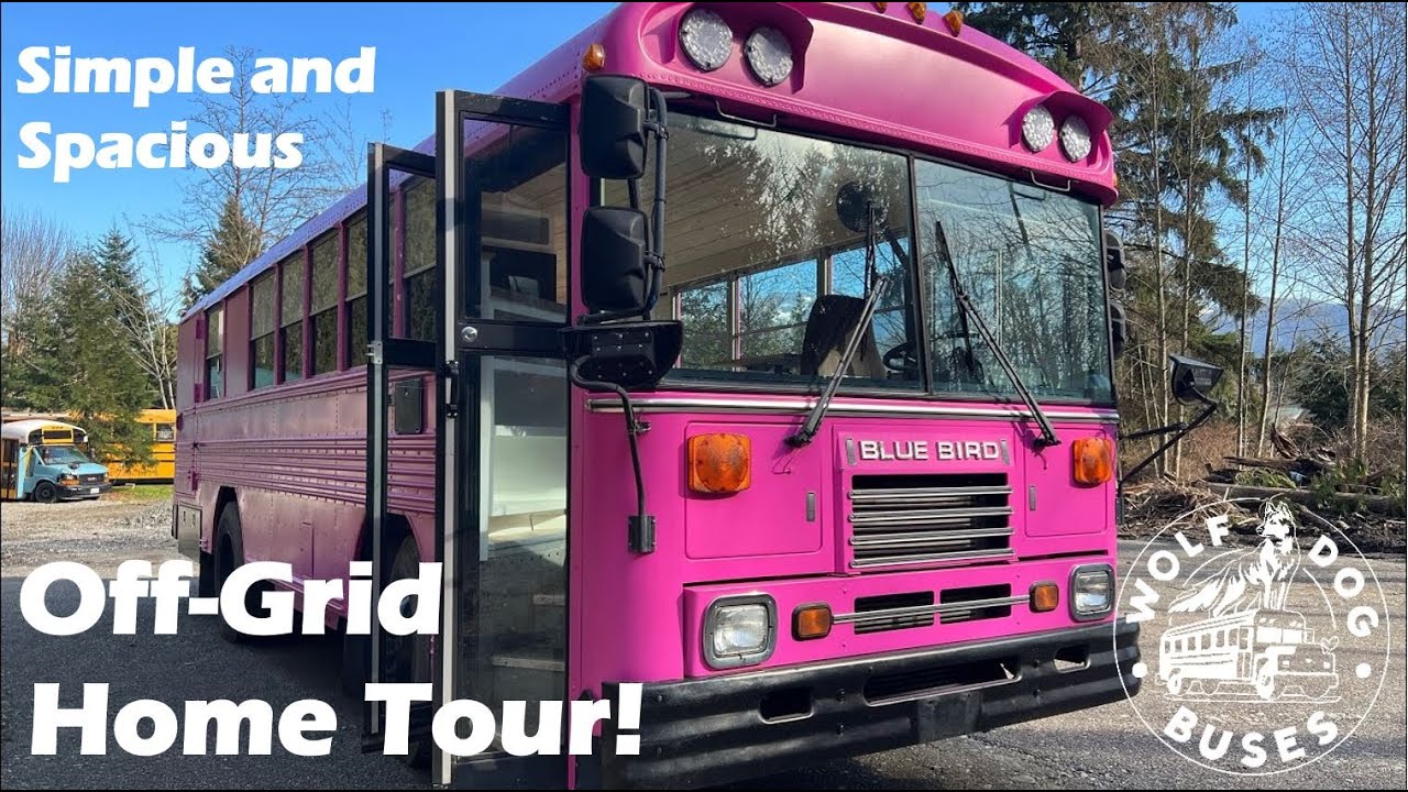 Pink Charter Bus