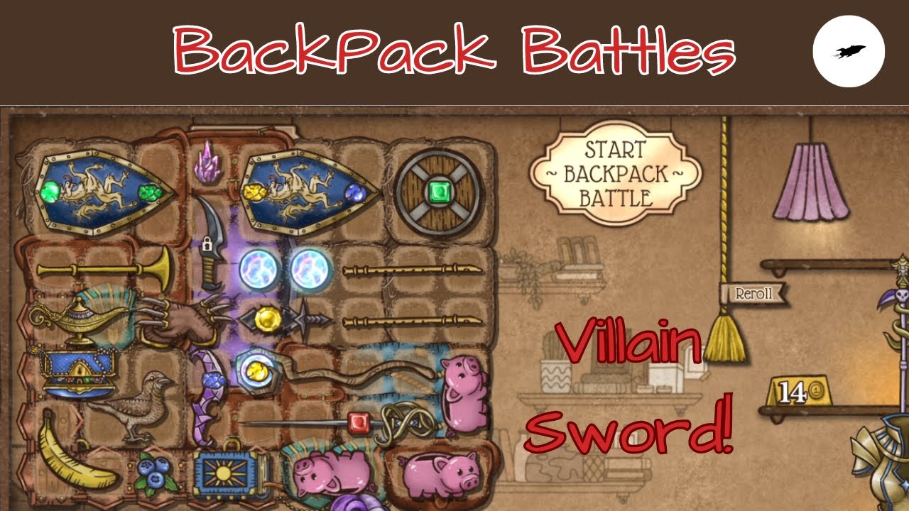 Backpack Battles - Mein erster Build mit dem Villain Sword! - YouTube