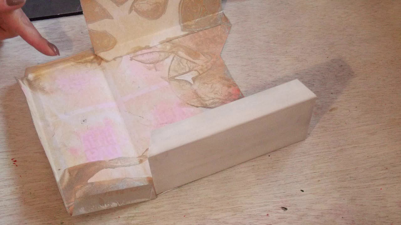 3D envelope shape giftbox for paper flowers - YouTube