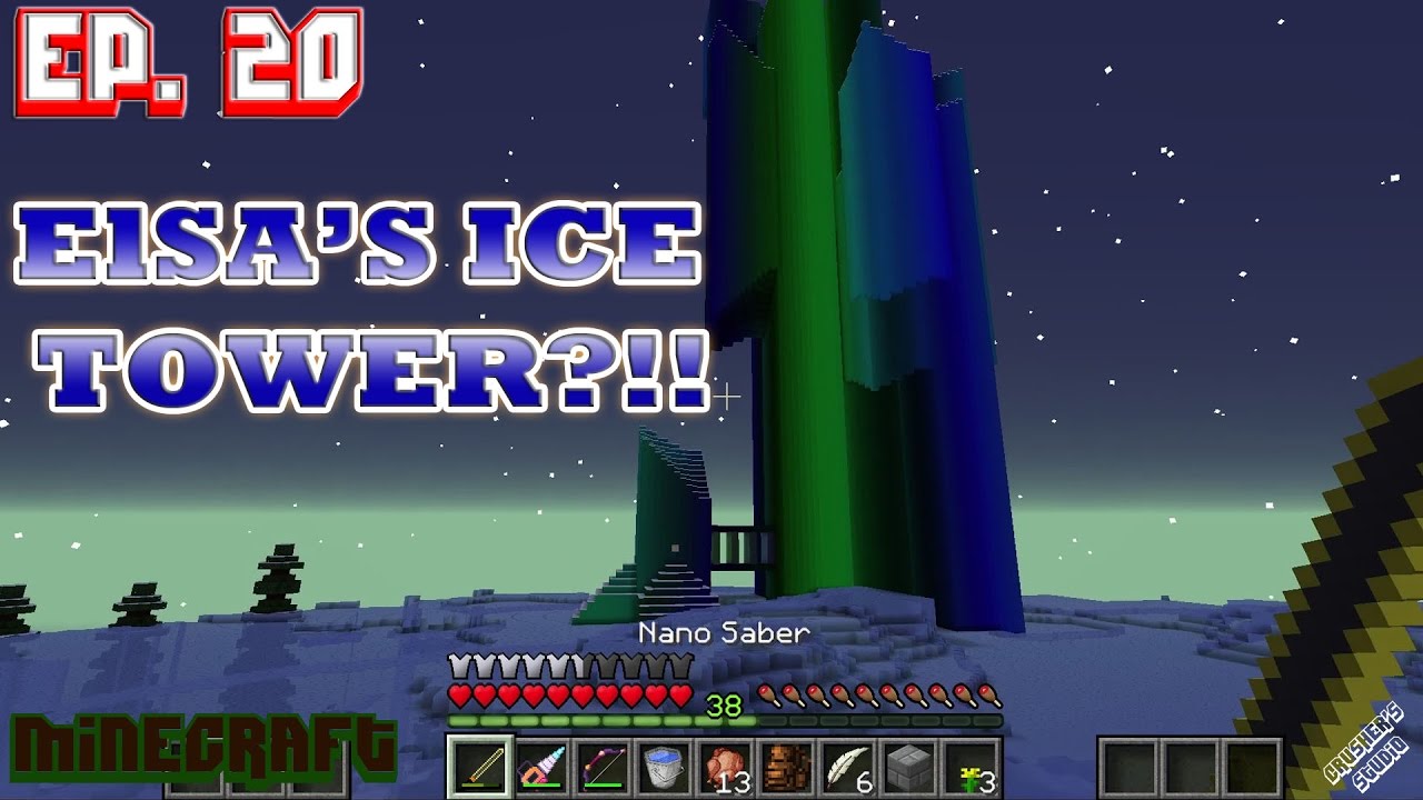 MINECRAFT Ep. 20: Elsa's Ice Tower?!?! - YouTube