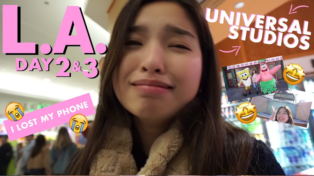 I LOST MY PHONE!! || L.A. + UNIVERSAL STUDIOS HOLLYWOOD || Janna Chua ...