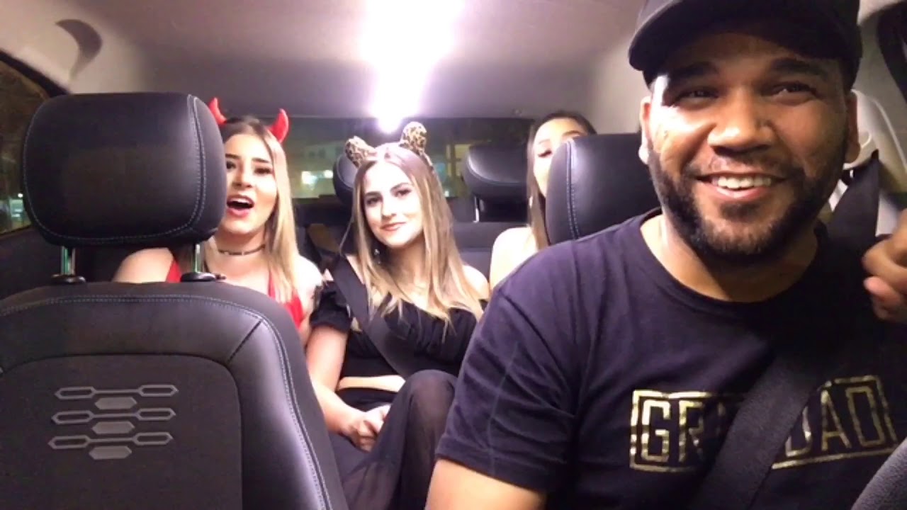 LUANA JESSICA E MILENA INDO PARA A FESTA FANTASIA- ELTER UBER CAPIXABA ...