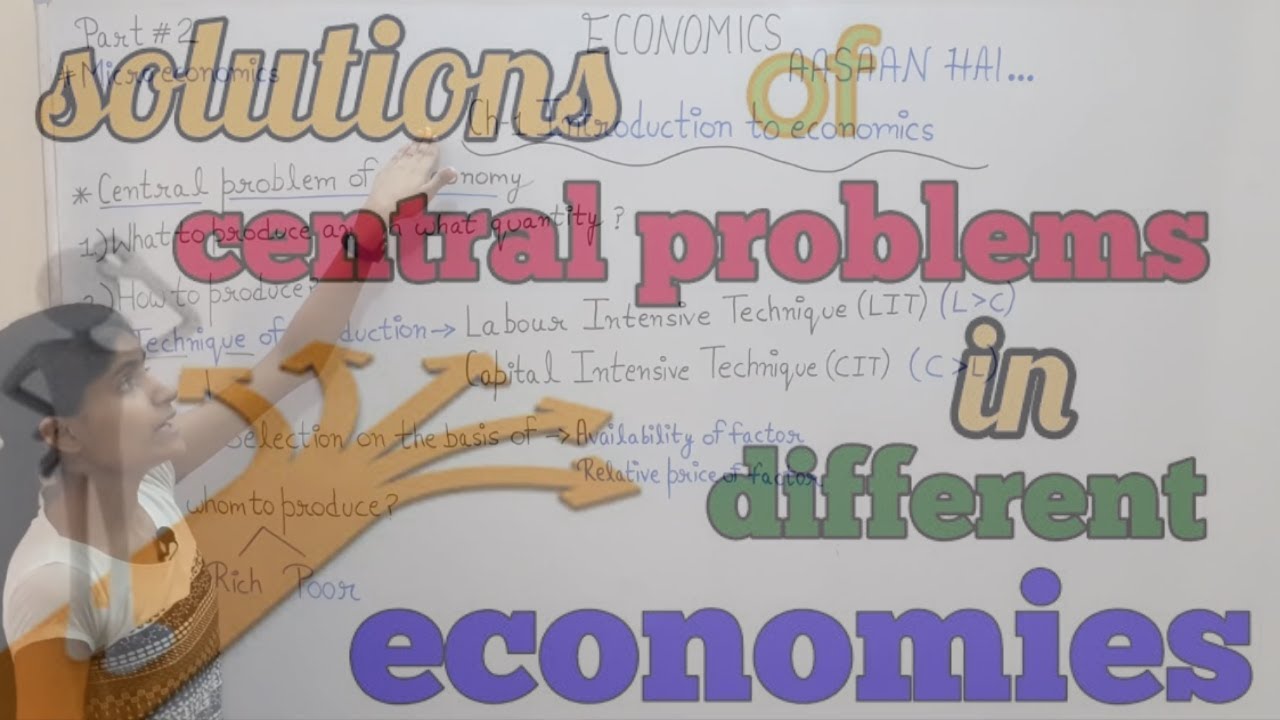 CHAPTER - 1 |CENTRAL PROBLEM OF AN ECONOMY | TYPES OF ECONOMY l PART -2 ...